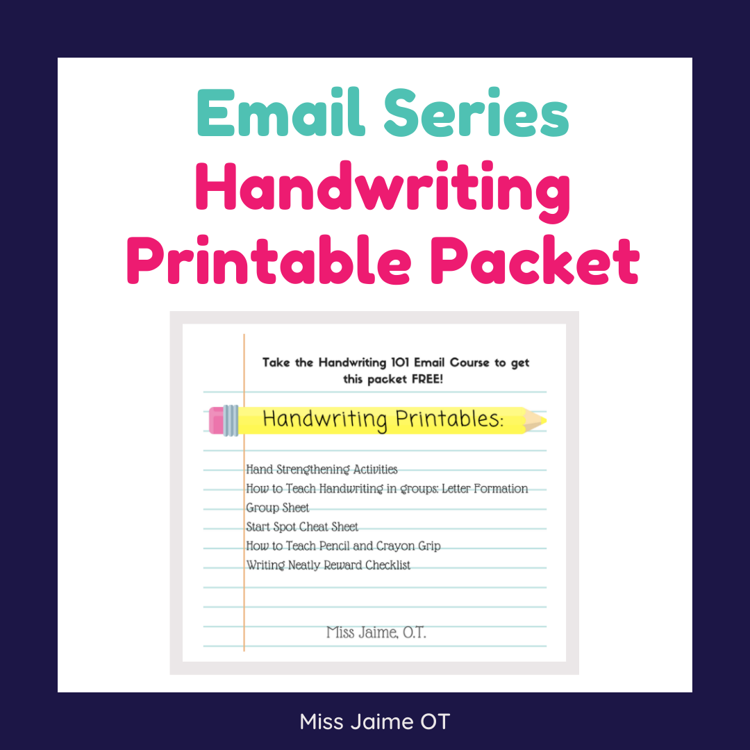 Handwriting Email Series Printable Packet - Miss Jaime O.T.