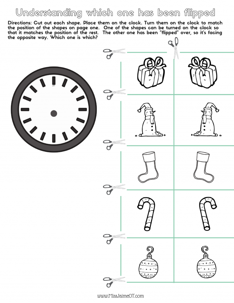 Holiday Themed Visual Perceptual Activity Packet Ages 4-12