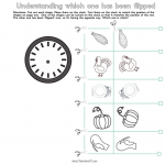 Thanksgiving Visual Perception Worksheet - Rotation skills